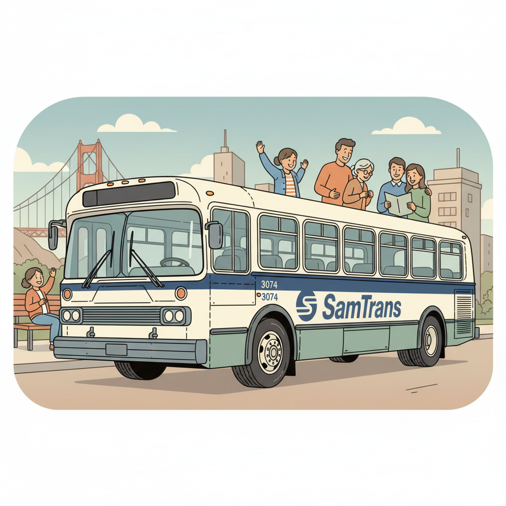 SamTrans Celebrates Transit Heritage With Vintage Bus Model | Moovit ...