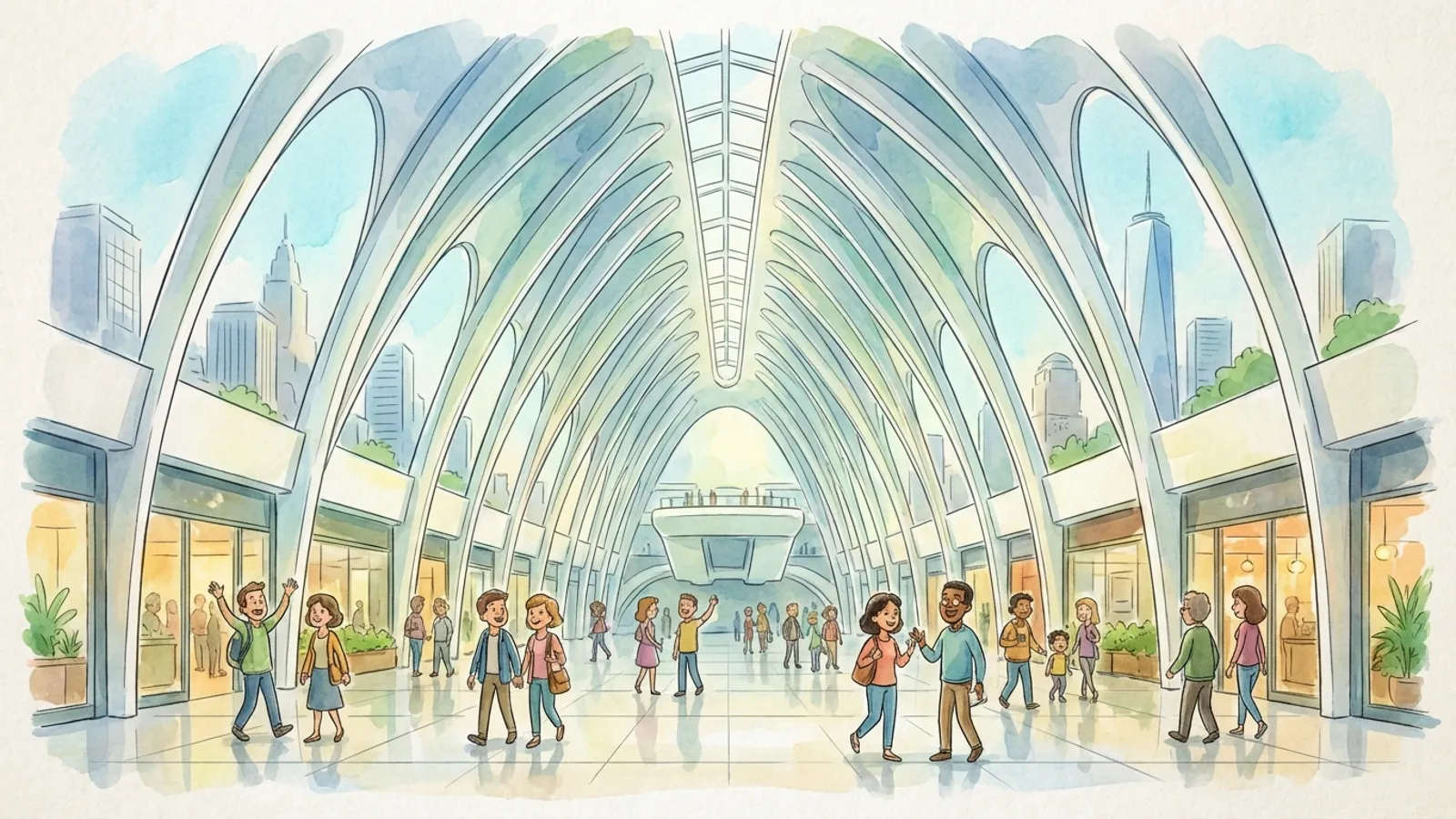 NYC's WTC Oculus Adapts Overnight Access
