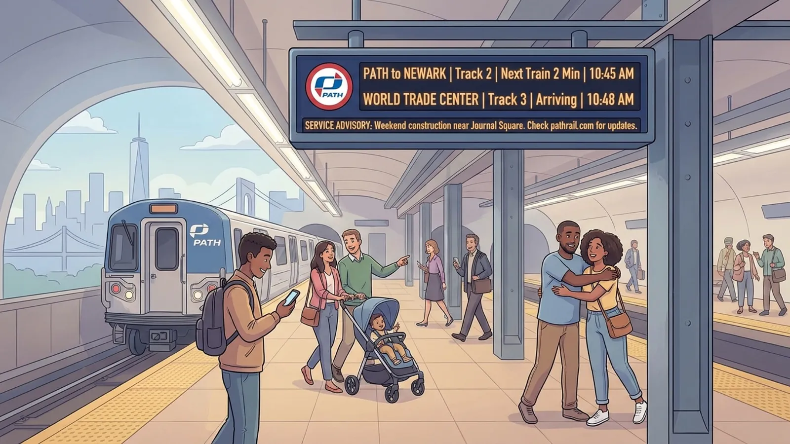 NYC PATH Upgrades Newark, Harrison Stations