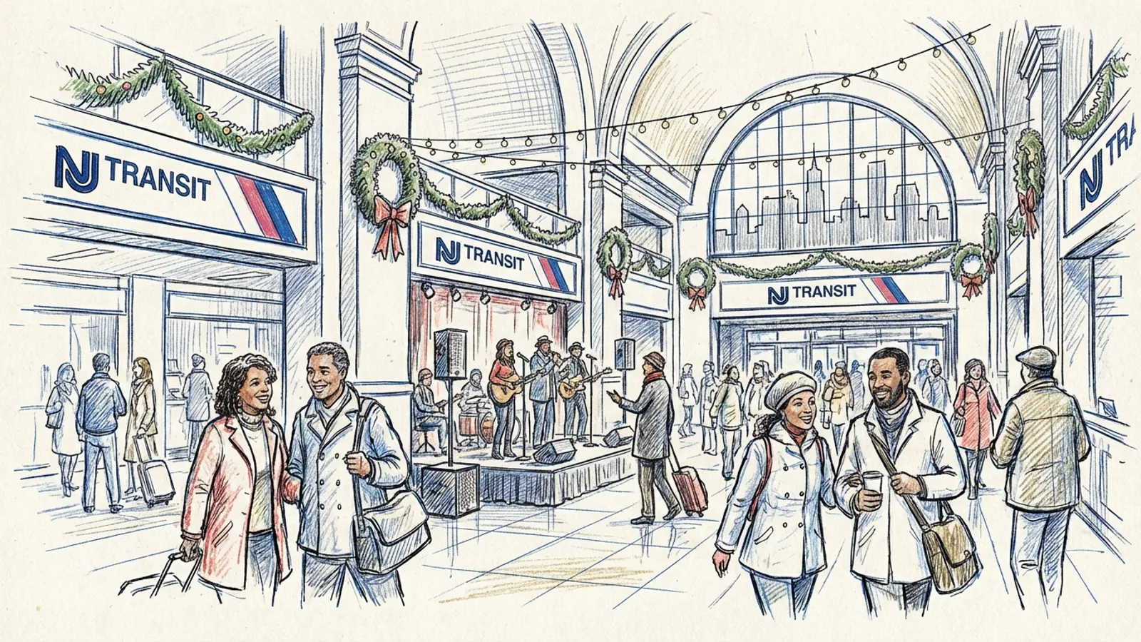 NYC-NJ Transit Brings Holiday Music to Commuters