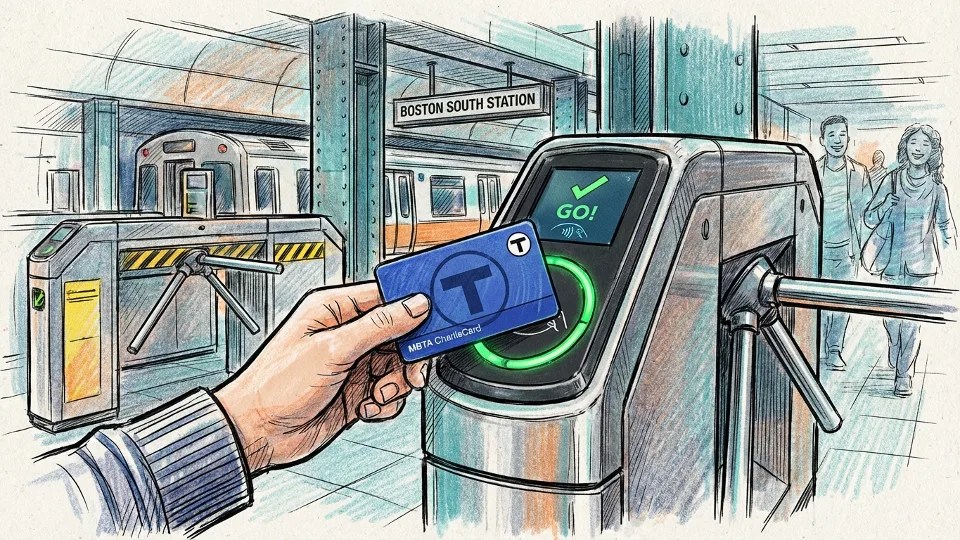 Boston MBTA Activates Fare Gates at South Station