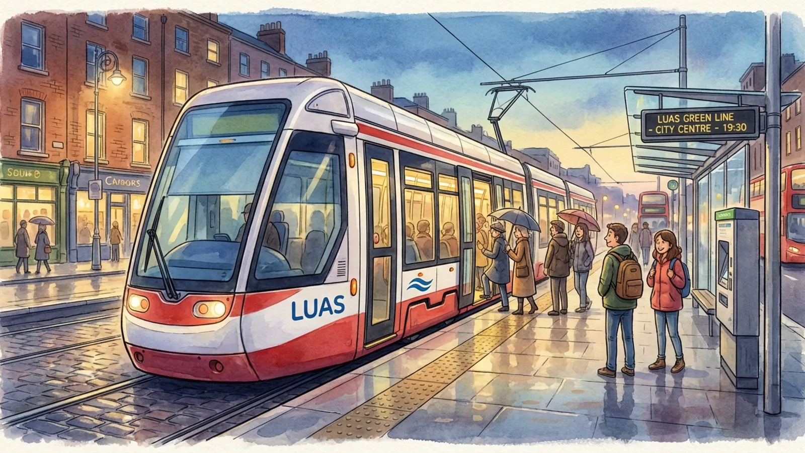 Dublin Luas Extends Service for Safe New Year's Eve