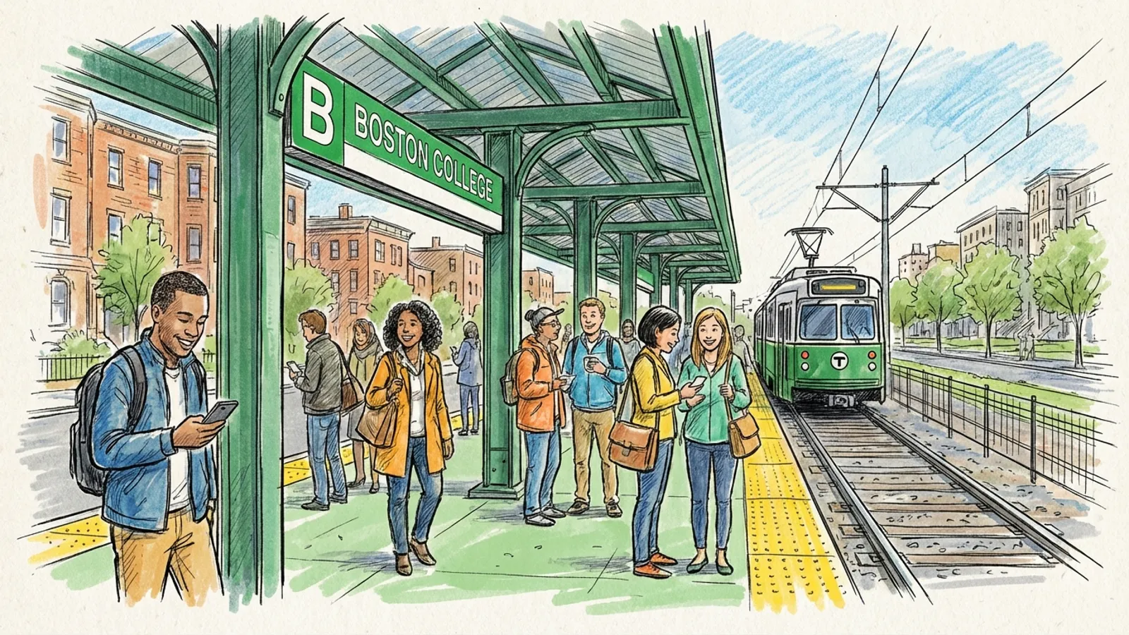 Boston Green Line B Branch Resumes Normal Service
