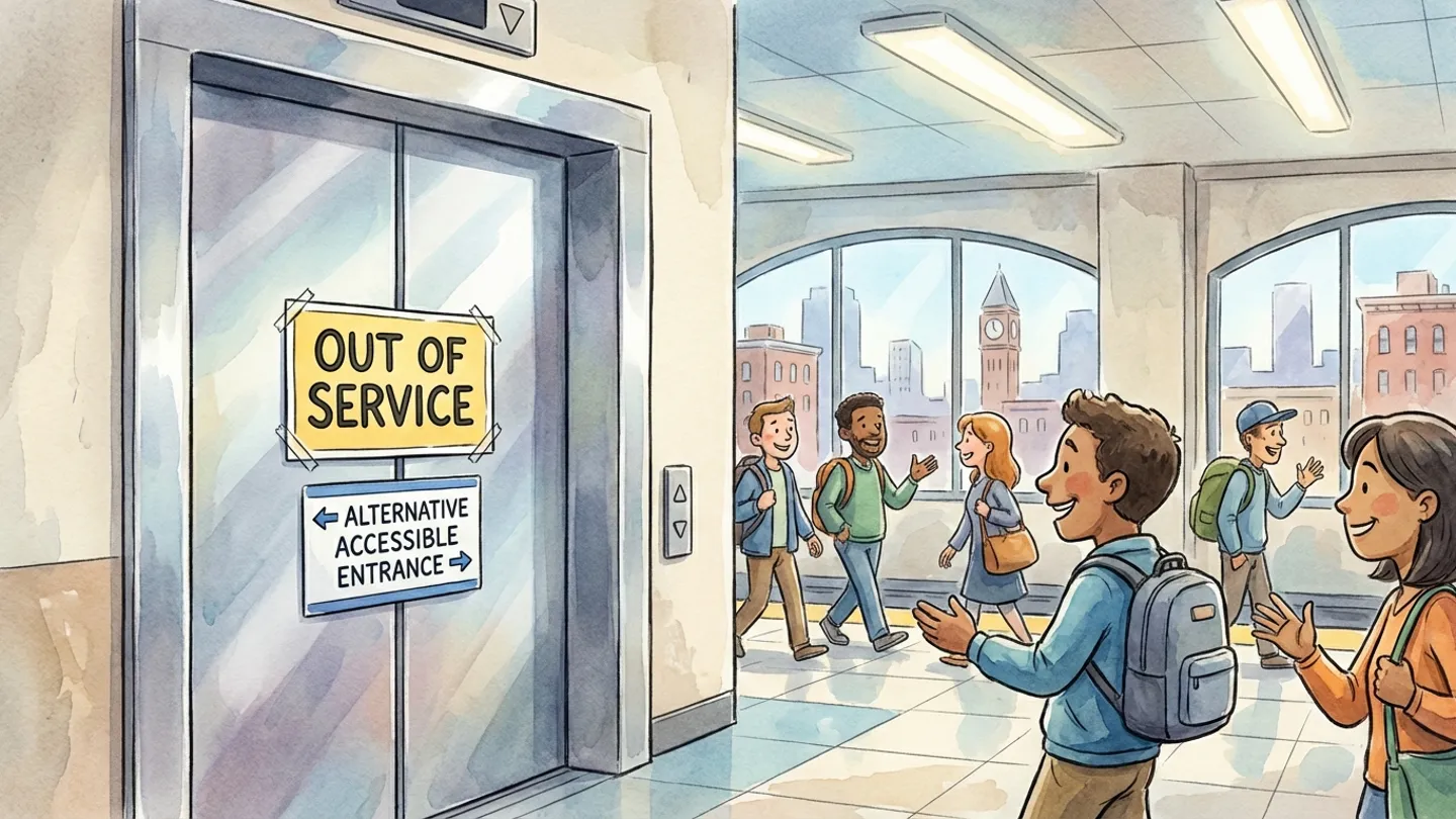 NYC Harrison Station Elevator Repair Underway