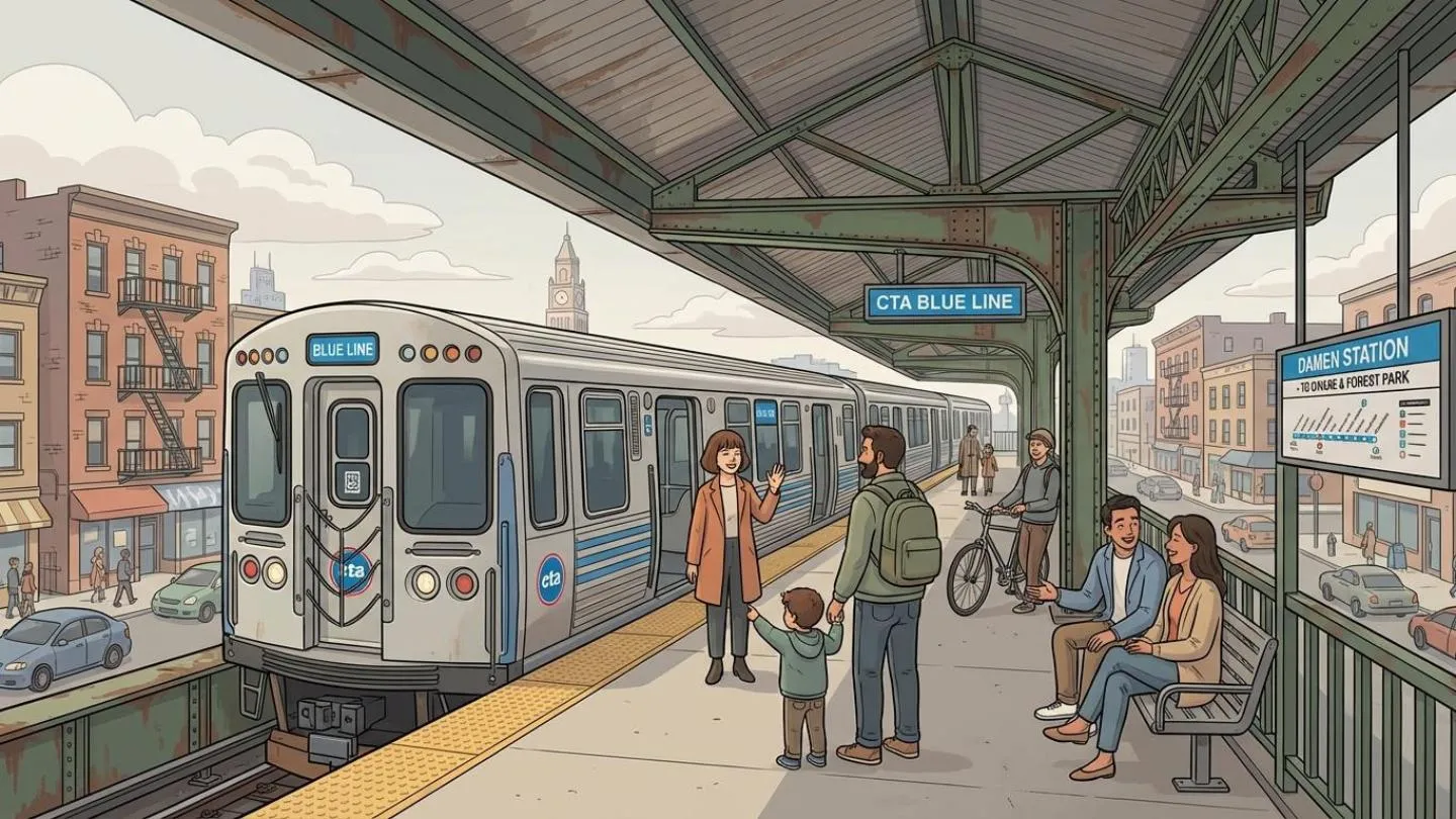 Chicago Blue Line Adapts Operations During Track Work