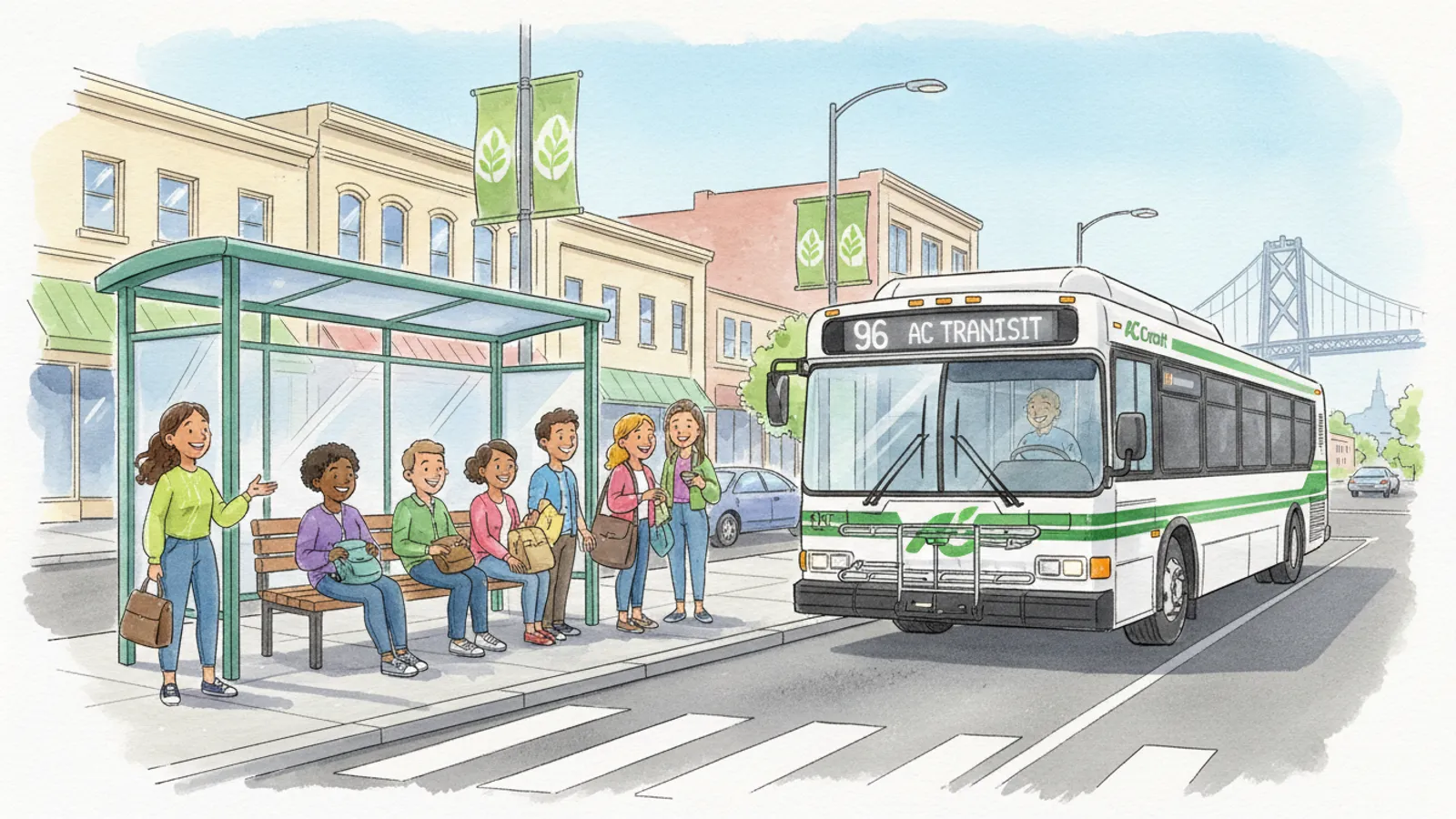 SF Line 96 Adjusts Route Around Crossing Issue