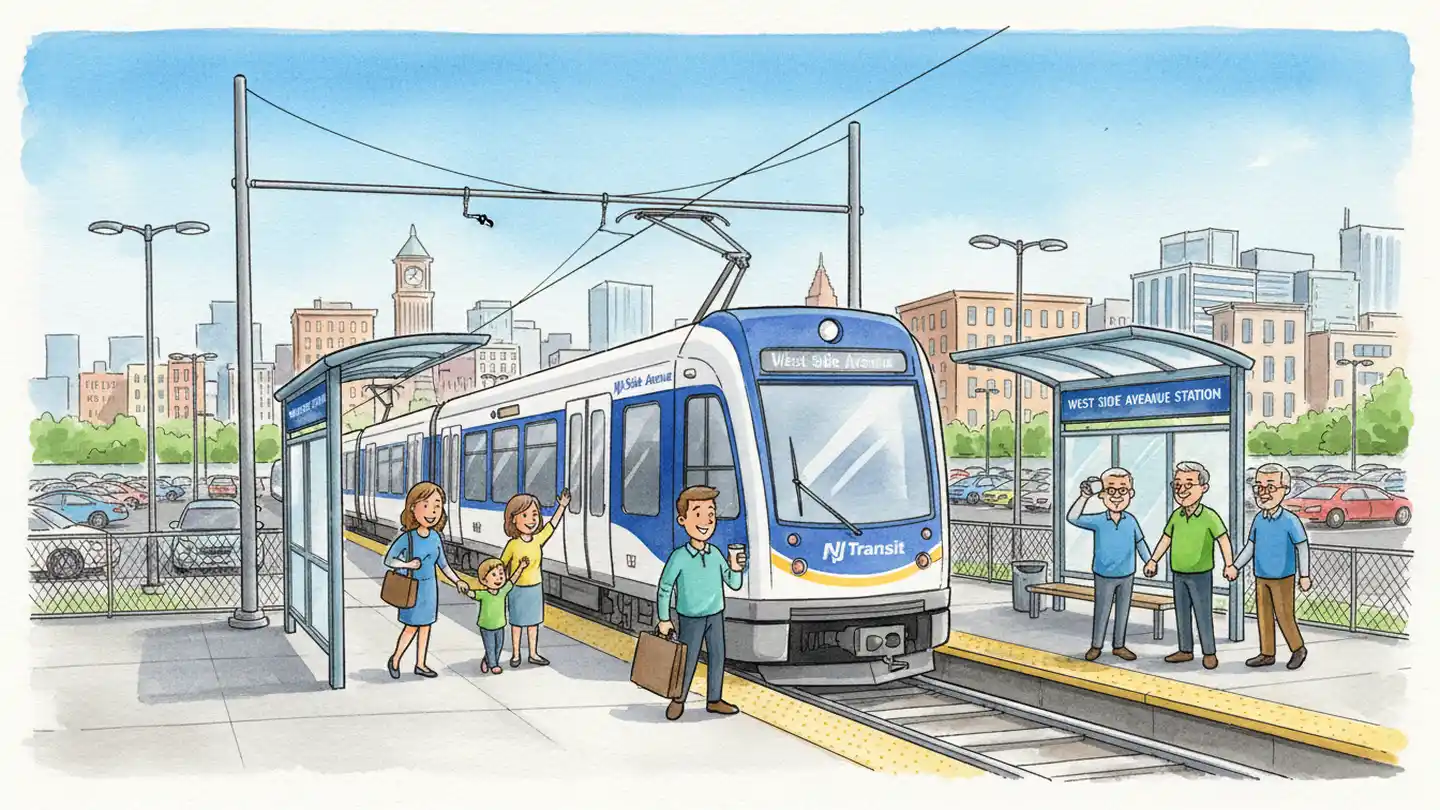 NJ Transit Adds Overnight Parking at Light Rail Stations
