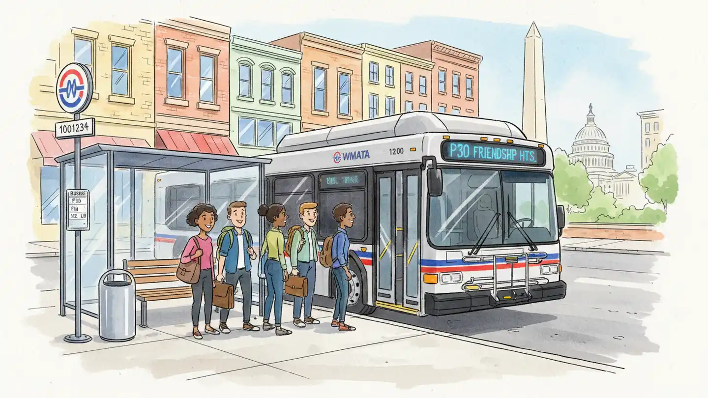 WMATA Coordinates P30 Stop Shift for Utility Work