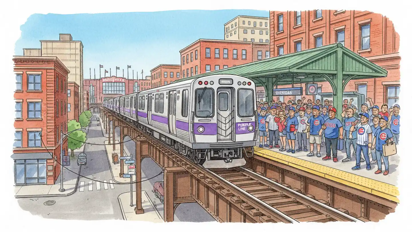 Chicago Expands Purple Line Access for Cubs Games