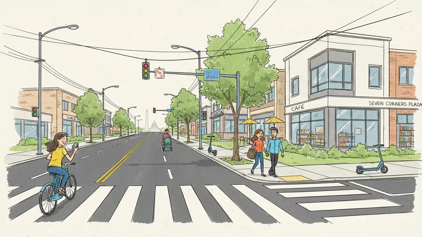 Fairfax Eyes Wilson Boulevard Lane Cut for Safety