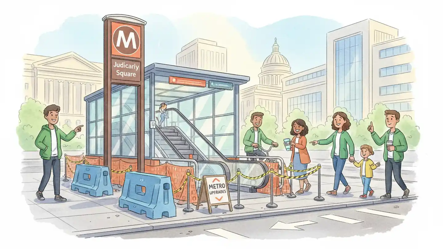 Metro Upgrades Judiciary Square with New Access