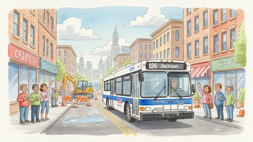 Chicago CTA Adjusts Route 126 for Utility Work