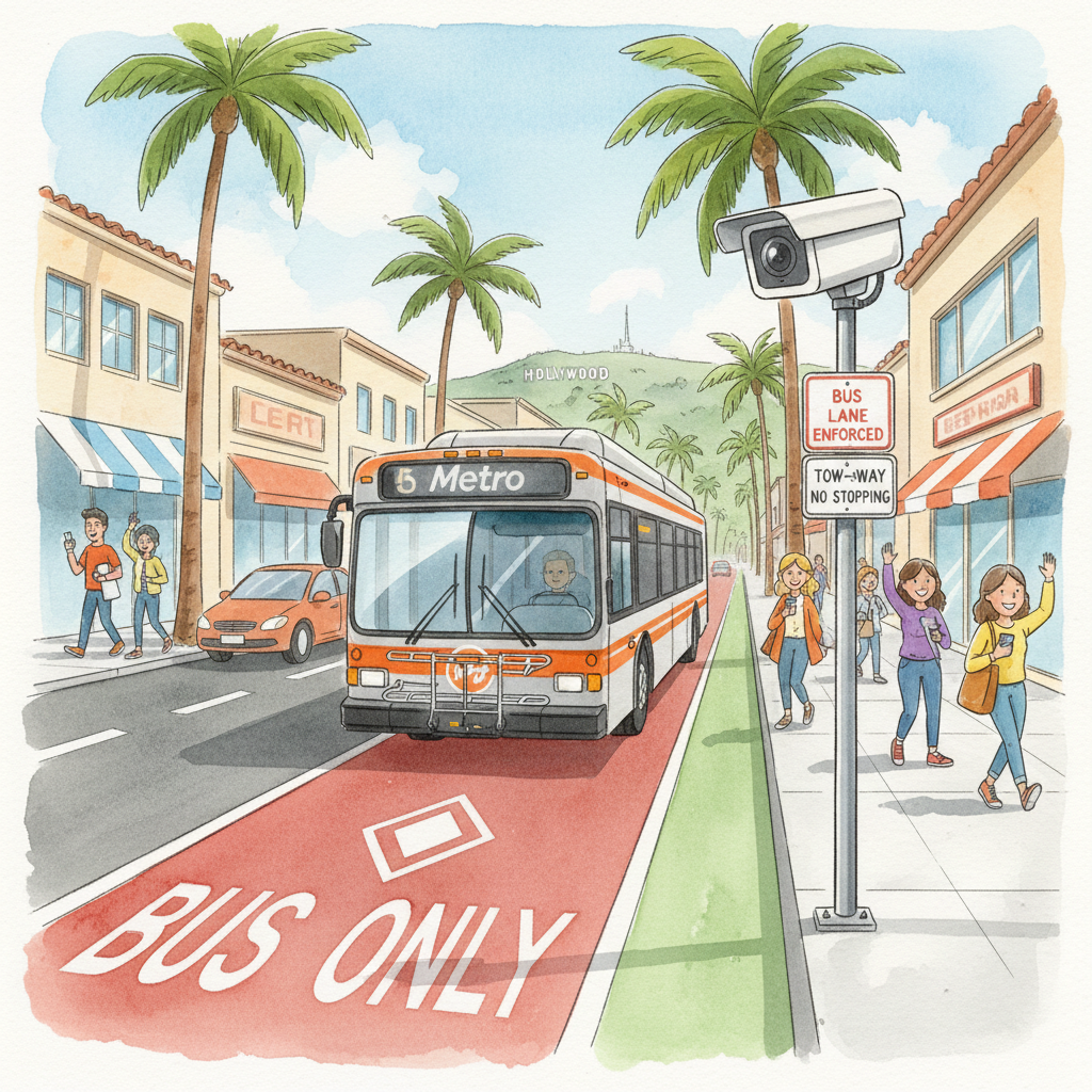 LA Expands Bus Lane Tech to Speed Up Transit | Moovit News | Moovit News