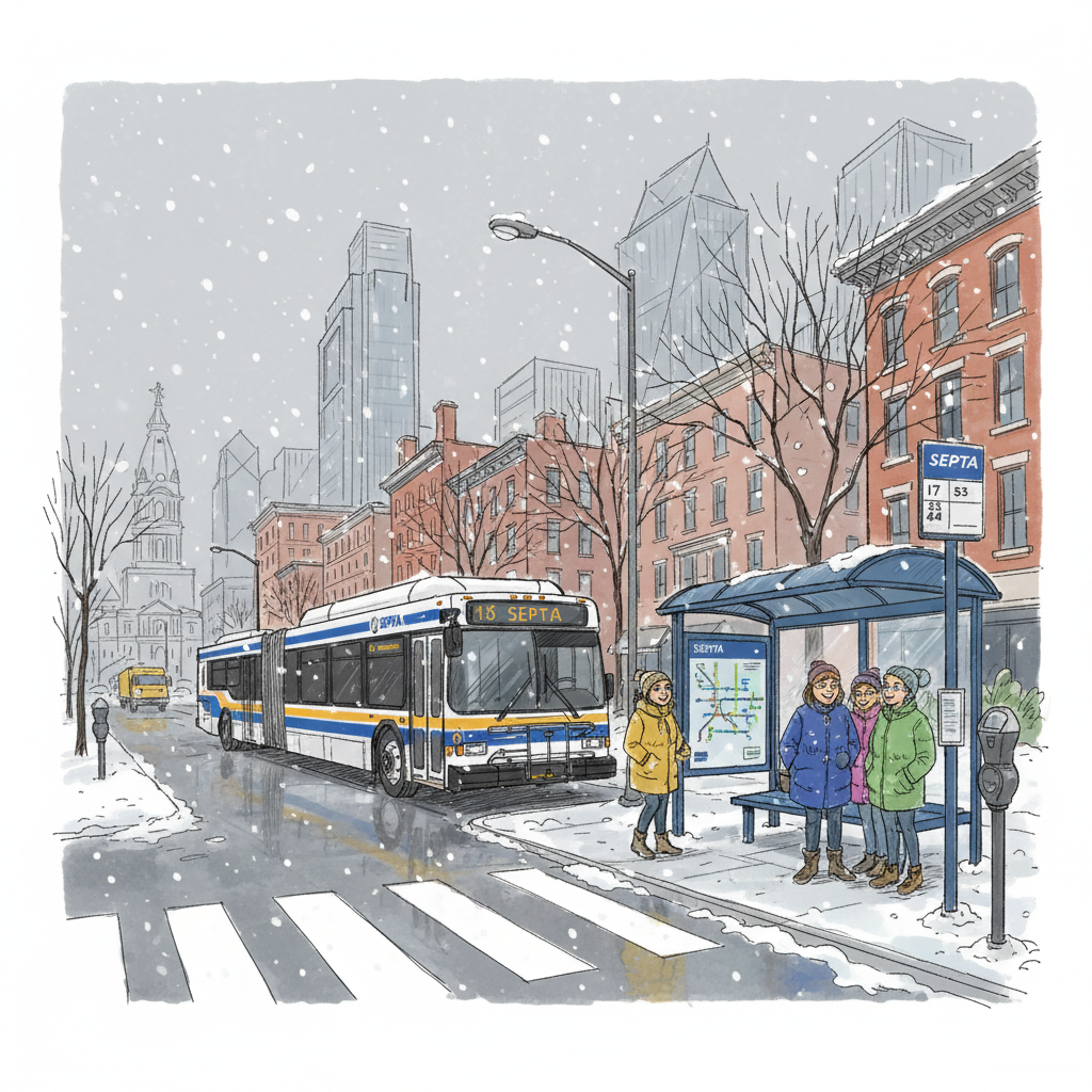 Philadelphia SEPTA Keeps Moving Through Winter Storm | Moovit News ...