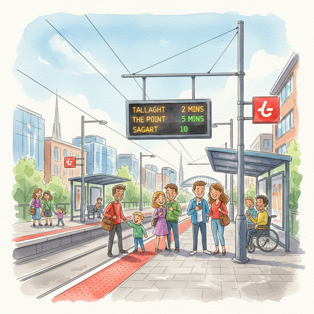 Dublin's Red Line Back on Track After Brief Disruption | Moovit News ...
