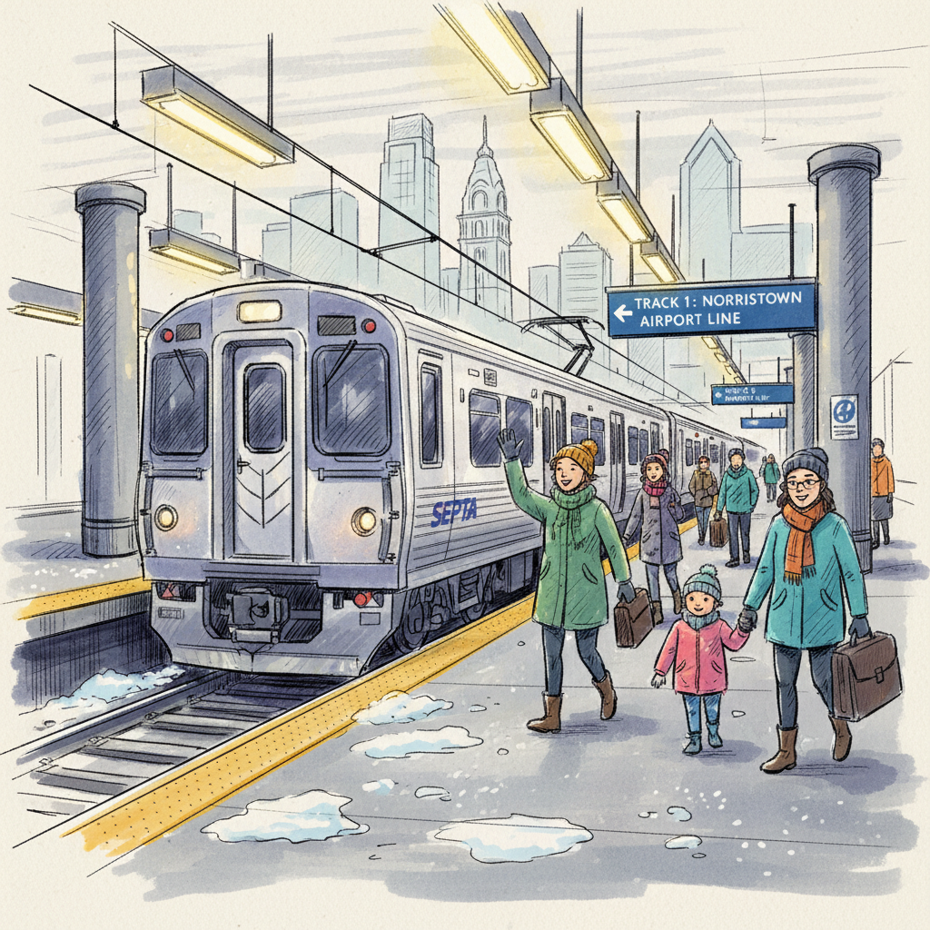 Philadelphia SEPTA Keeps Moving Through Winter Storm | Moovit News ...
