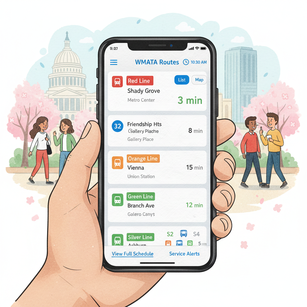 DC-Maryland-Virginia Metro App Helps Riders Beat the Rain | Moovit News ...