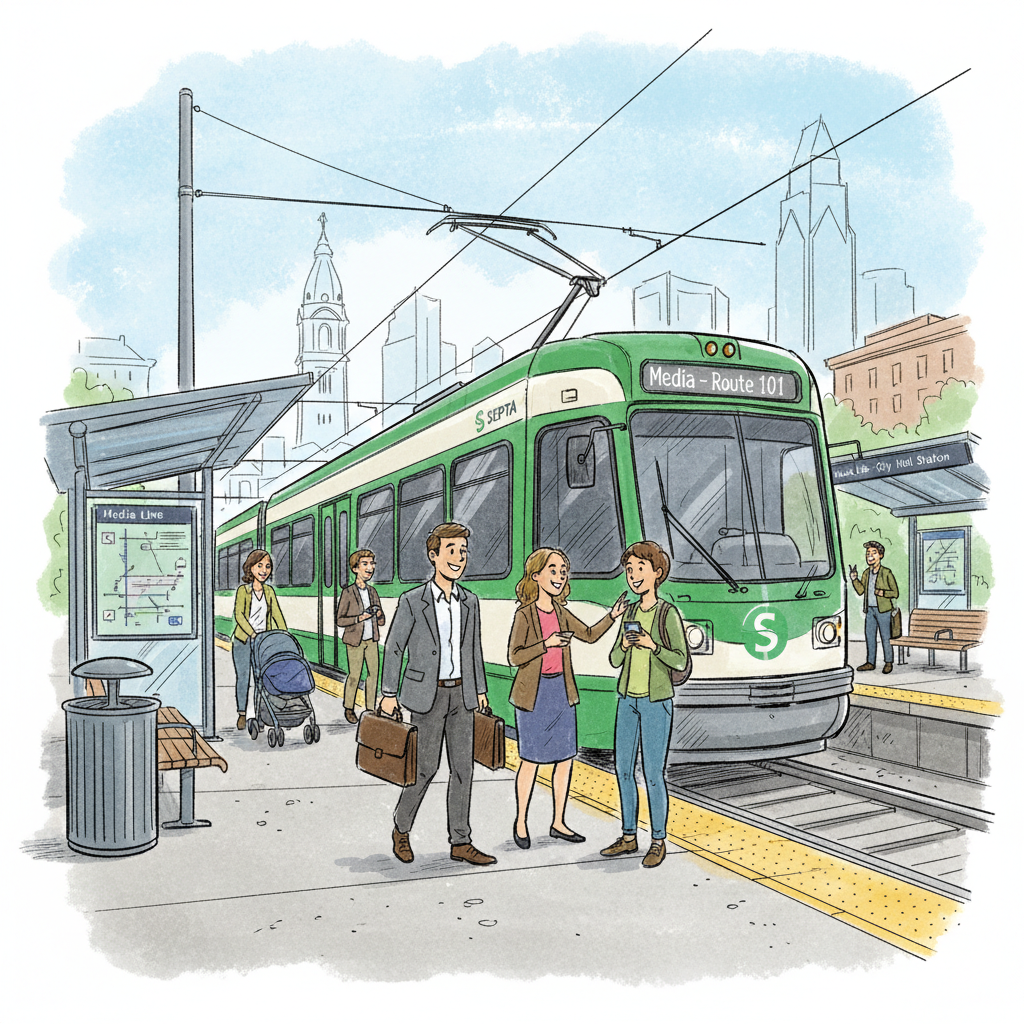 Philadelphia SEPTA Upgrades Media Line Track Infrastructure | Moovit ...