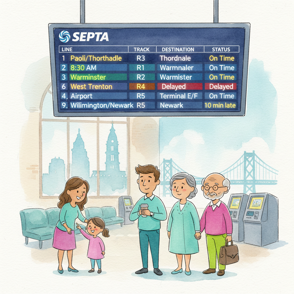 Philadelphia Rail Delay Shows Real-Time Data at Work | Moovit News ...