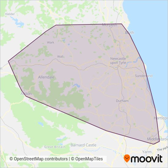 Go North East: Bus routes, in North East and Cumbria