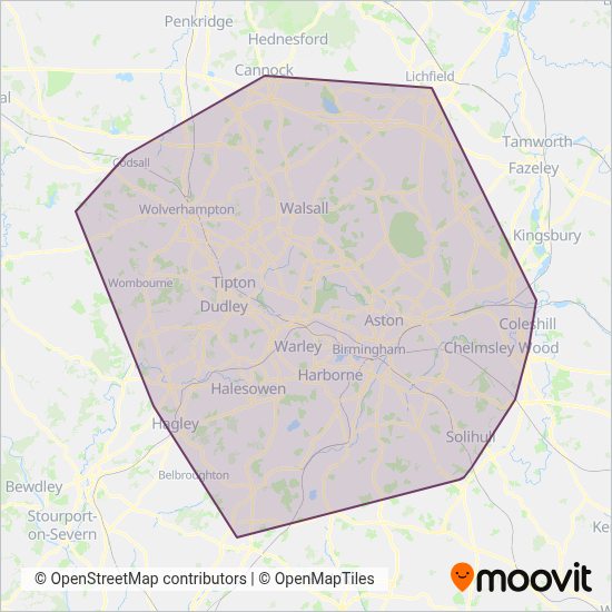 National Express West Midlands: Bus routes, in West Midlands