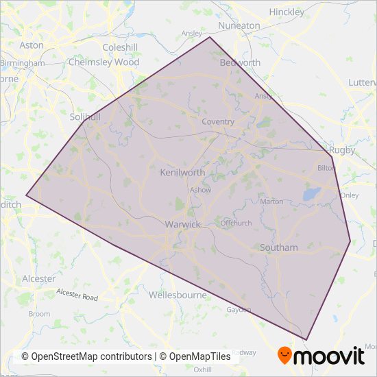 Coventry Minibuses Bus routes, Bus times in West Midlands