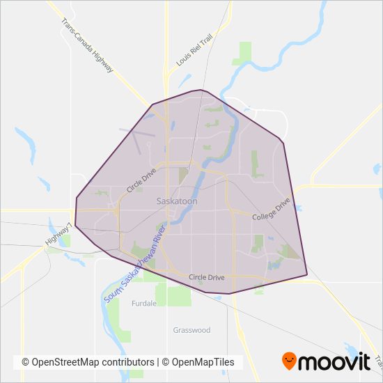 Saskatoon Transit Bus routes, Bus times in Saskatoon