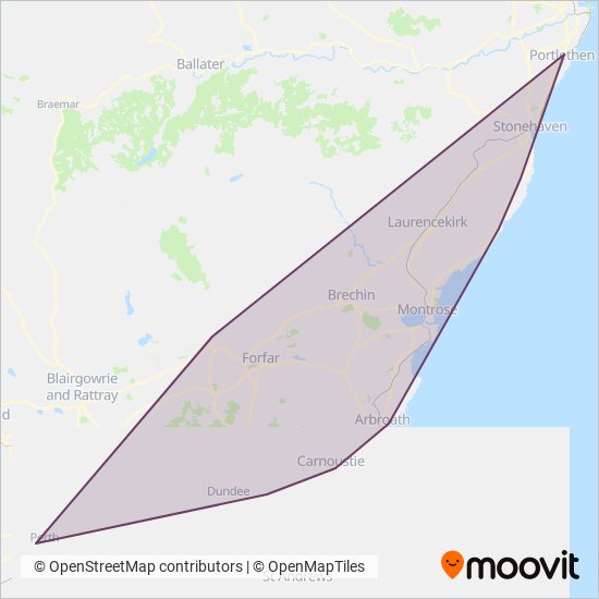 Stagecoach East Scotland Bus routes, Bus times in Scotland
