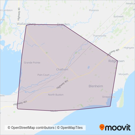Chatham-Kent Transit: Bus routes, in Chatham-Kent, ON
