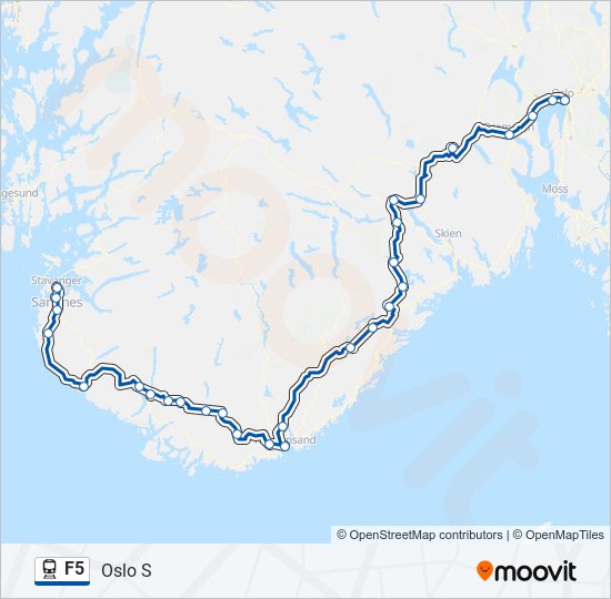 f5 Route: Schedules, Stops & Maps - Oslo S (Updated)
