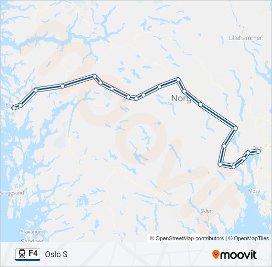 f4 Route: Schedules, Stops & Maps - Oslo S (Updated)