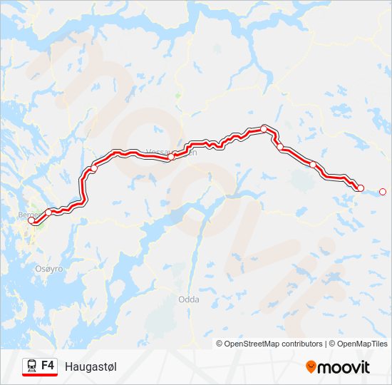 F4 Route: Schedules, Stops & Maps - Haugastøl (Updated)