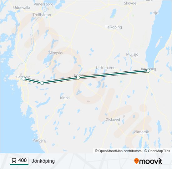 400 Route: Schedules, Stops & Maps - Jönköping (Updated)