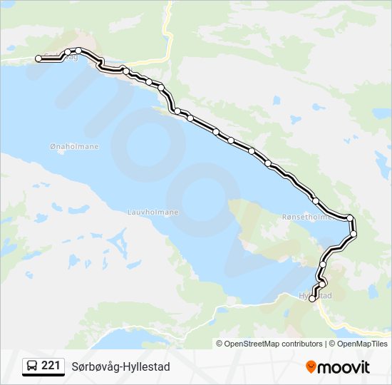 221 Route: Schedules, Stops & Maps - Sørbøvåg (Updated)