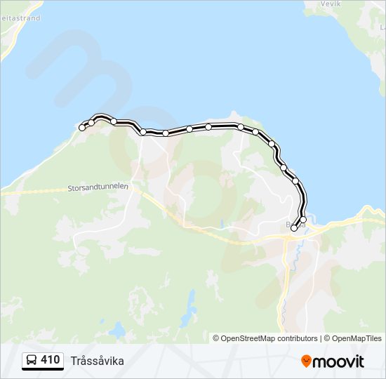 410 Route: Schedules, Stops & Maps - Tråssåvika (Updated)