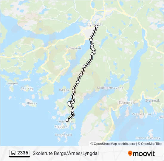 2335 Route: Schedules, Stops & Maps - Korshavn (Updated)