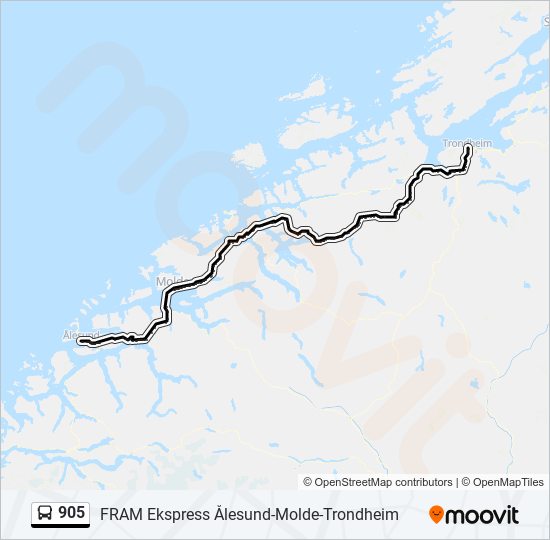 905 Route: Schedules, Stops & Maps - Molde-Ålesund (Updated)