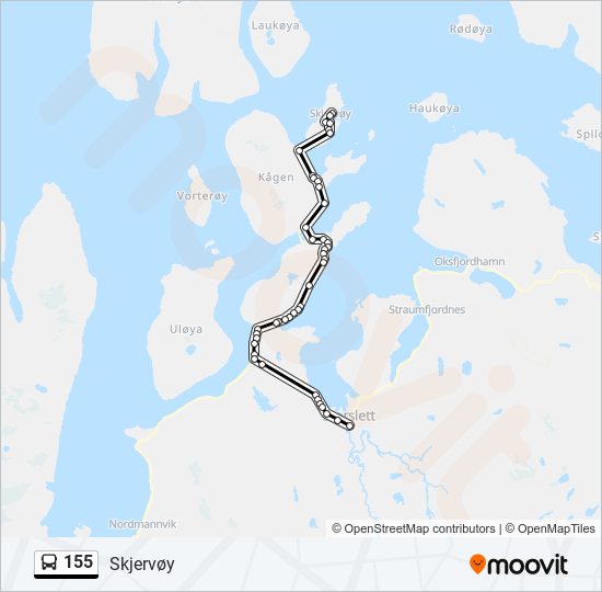 155 Route: Schedules, Stops & Maps - Skjervøy (Updated)