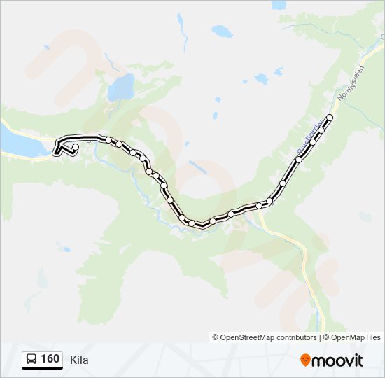 160 Route: Schedules, Stops & Maps - Oteren (Updated)
