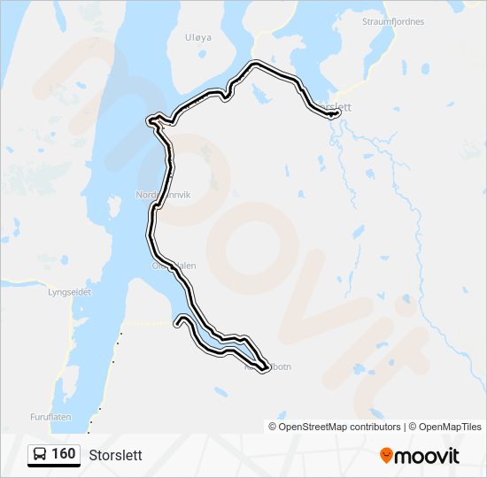 160 Route: Schedules, Stops & Maps - Storslett (Updated)