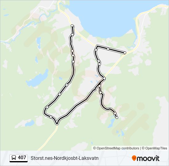 407 Route Schedules Stops And Maps Tømmerelv Updated