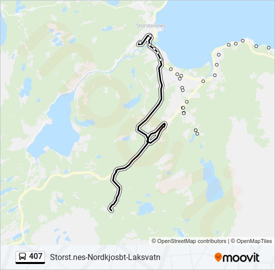 407 Route: Schedules, Stops & Maps - Storsteinnes Skole (Updated)