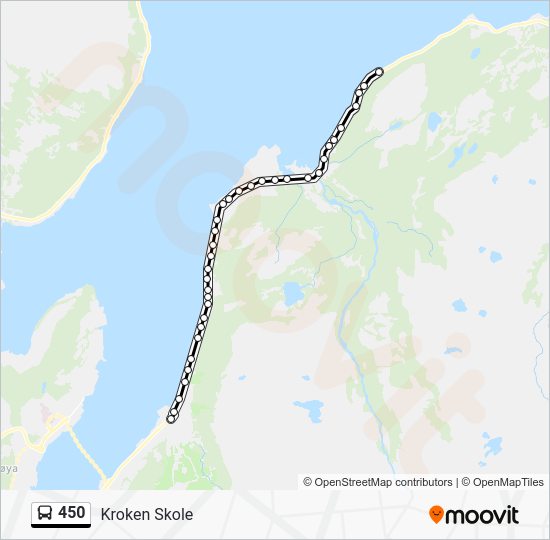 450 Route: Schedules, Stops & Maps - Kroken Skole (Updated)