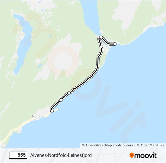 555 Route: Schedules, Stops & Maps - Nordfold (Updated)