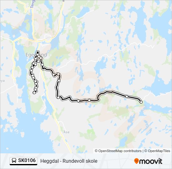sk0106 Route: Schedules, Stops & Maps - Rundevoll Skole Via Egersund ...