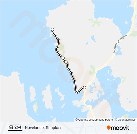 264 Route: Schedules, Stops & Maps - Novelandet Snuplass (Updated)