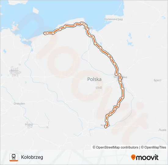 Linia IC 38170: Rozkłady, przystanki i mapy - Kołobrzeg (zaktualizowane)