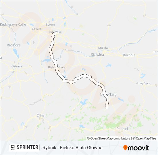 sprinter Route: Schedules, Stops & Maps - Katowice (Updated)