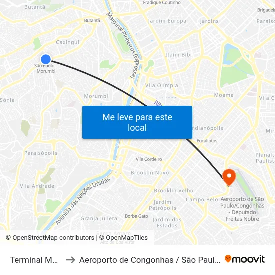 Terminal Morumbi para Aeroporto de Congonhas / São Paulo - Cgh / Sbsp ...