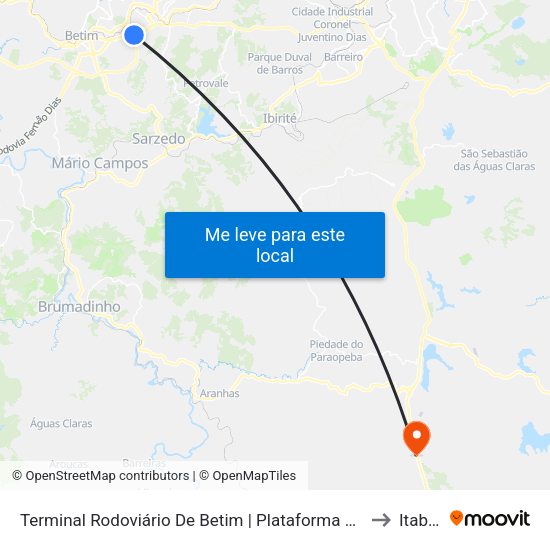 Terminal Rodoviário De Betim | Plataforma B2 - Sentido Bairro para ...